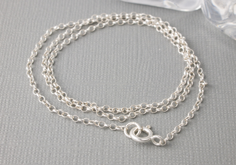 Sterling Silver Belcher Necklace by Ciel Creations Sterling Silver Belcher Necklace by Ciel Creations