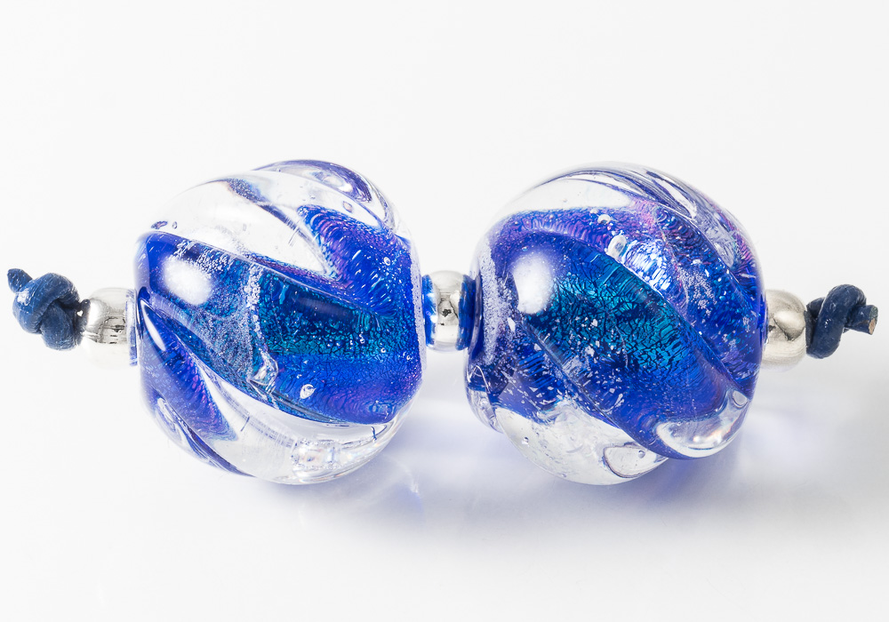 Dichroic Lampwork Beads by Ciel Creations